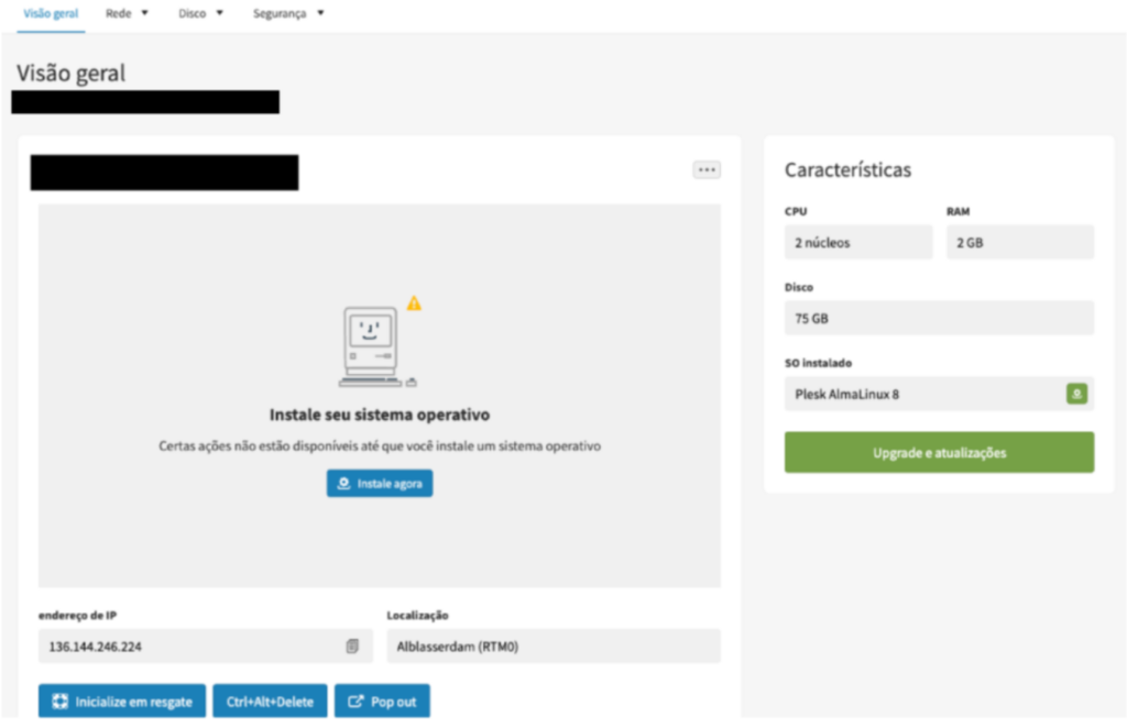 Activate / Install VPS | Swizzonic FAQ