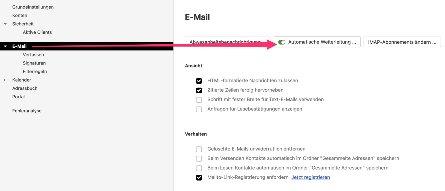 Webmail/PIM - Funktionen | Swizzonic FAQ